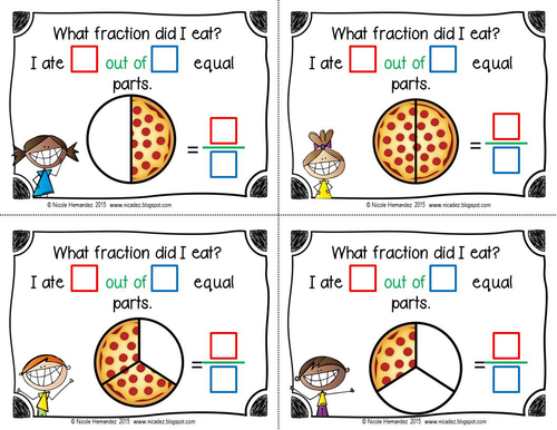 Fractions - Let's Eat Fractions {Naming Fractions Set} | Teaching Resources