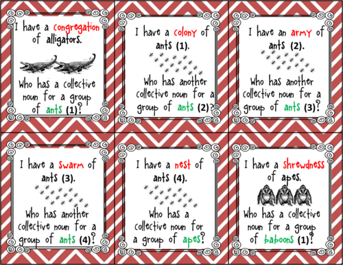 Loop Game - {Collective Nouns} | Teaching Resources