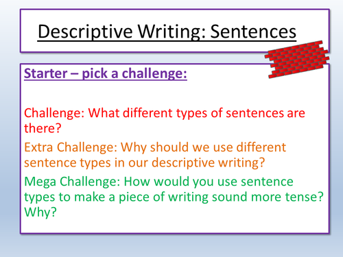 Descriptive / Creative Writing | Teaching Resources