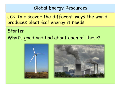 New AQA GCSE Renewable Energy and Energy Resources | Teaching Resources