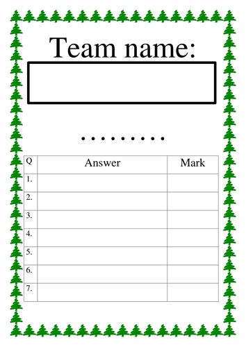 Christmas Quiz - KS2 end of term | Teaching Resources