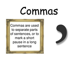 KS3 English Skills - Commas | Teaching Resources