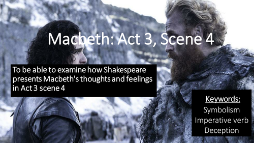 Low Ability Macbeth Resources- The Witches (act 1 scene 3) and Macbeth ...