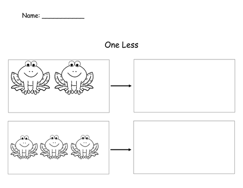 Counting, One Less | Teaching Resources