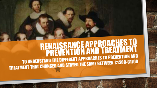 The Medical Renaissance in England: approaches to treatment and ...