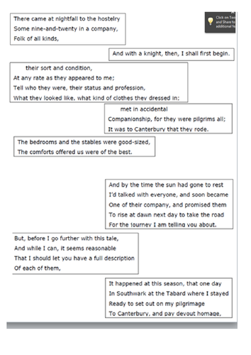 CANTERBURY TALES SCHEME - AN INTRODUCTION TO CHAUCER (2/3) | Teaching ...