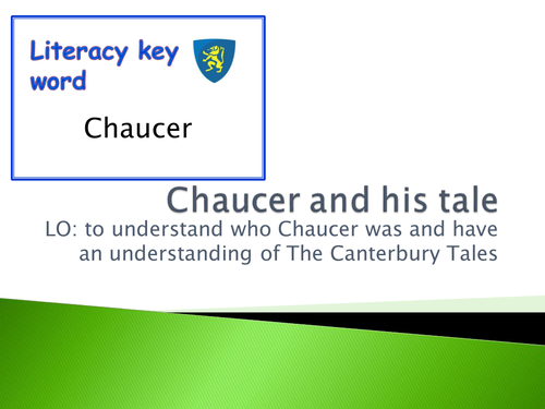 CANTERBURY TALES SCHEME - AN INTRODUCTION TO CHAUCER (2/3) | Teaching ...