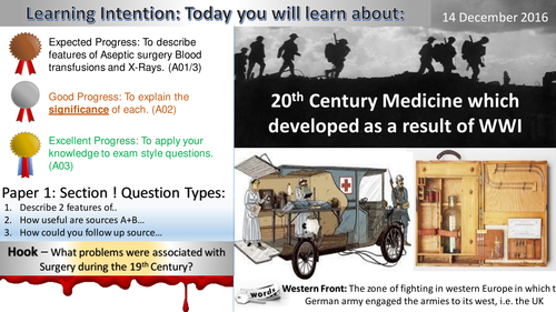 WWI Medicine on the Western Front. (Edexcel GCSE 1-9) | Teaching Resources