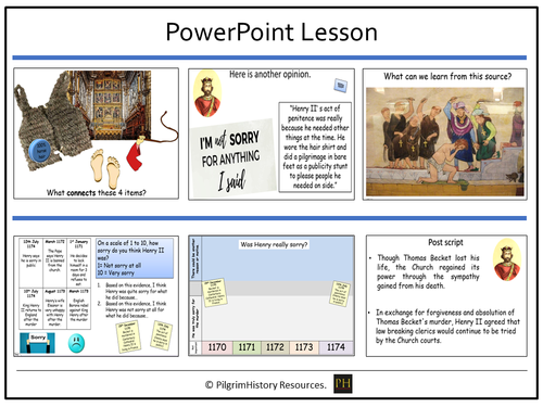 Thomas Becket Murder 1170 - Part 2 | Teaching Resources