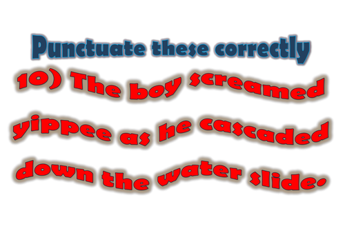 Punctuating Speech Sentence Hunt | Teaching Resources