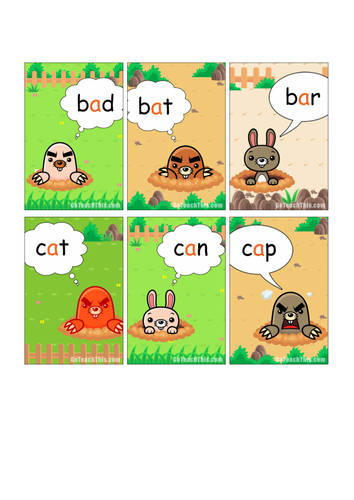 CVC Game - Whack a Mole - {Whack a Word} - An Excellent CVC Resource ...