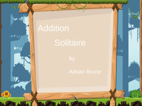 Addition Facts Games - Maths Solitaire | Teaching Resources