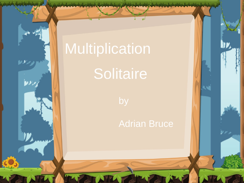 Multiplication Game - Tables Solitaire Game | Teaching Resources