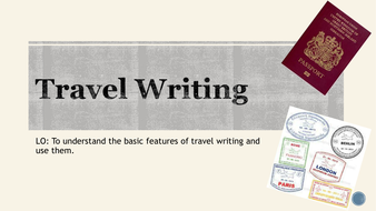 Travel writing introduction | Teaching Resources