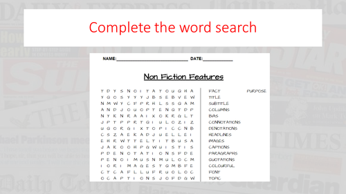 Non Fiction Full Unit of Work 2018 for KS3 Students | Teaching Resources