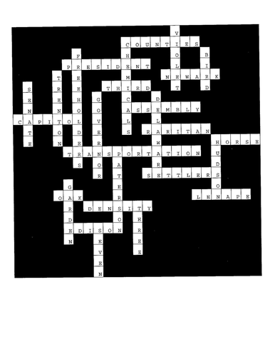 New Jersey State Puzzle | Teaching Resources