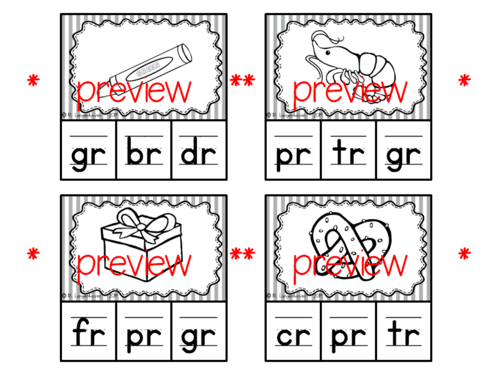 R-Blends Clip Cards | Teaching Resources