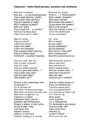 KS2 Oral Welsh Sentence Patterns for teachers and pupils. Improve your ...