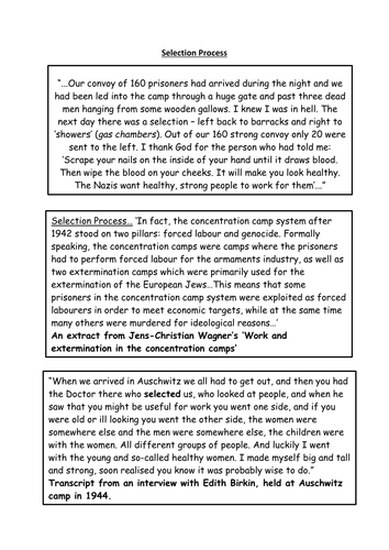 The Final Solution - What Happened at Auschwitz - Arrival, Selection ...