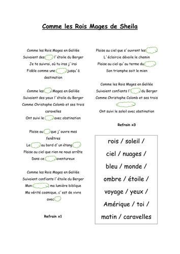 La fête des rois / l’Epiphanie - French - KS3/KS4/KS5 {songs&activities ...