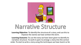 Narrative Structure full lesson, worksheet and crip sheet | Teaching ...
