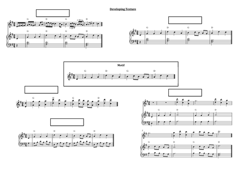 Music Composition - Developing Texture | Teaching Resources