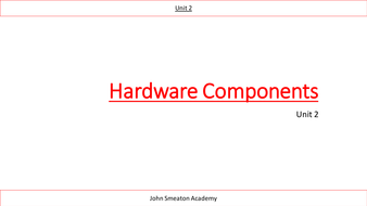 BTEC Level 3 Unit 2: Computer Systems | Teaching Resources