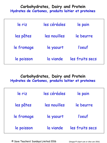 Food and Drink in French Worksheets (11 Labelling Worksheets ...