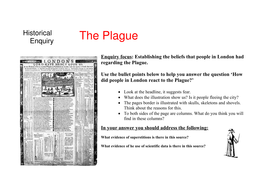 The Great Plague, an Investigation | Teaching Resources