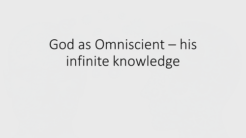 Concept of God - A Level Philosophy | Teaching Resources