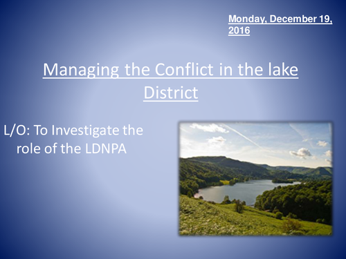 Lake District national Park Authority | Teaching Resources