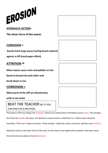 Coastal Erosion | Teaching Resources