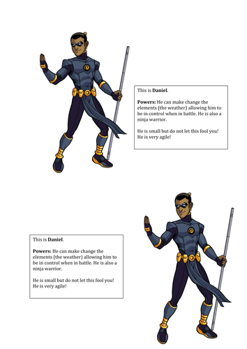 Creative writing- Superheroes | Teaching Resources