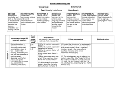 Holes by Louis Sachar: whole-class reading unit (or guided reading plan ...