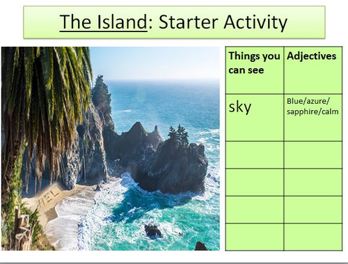 The Island Survival Writing Lesson | Teaching Resources