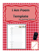 I Am Poem Worksheet Template | Teaching Resources