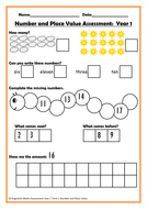 Reception Summer term - Year 1 Autumn Maths assessment: Number ...