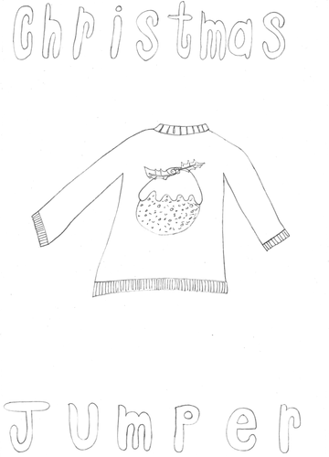 Christmas Jumper Colouring Page | Teaching Resources