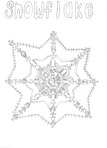 Snow Flake Colouring Page(Christmas and Seasons) | Teaching Resources