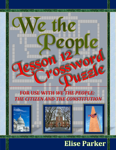 We the People Lesson 12 Crossword Puzzle | Teaching Resources