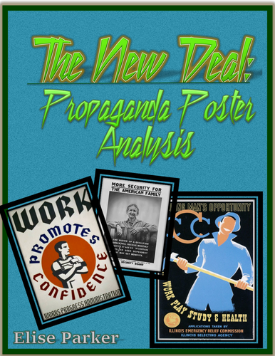 New Deal Worksheets -- Propaganda Poster Analysis Worksheets | Teaching ...