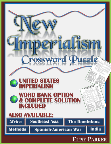 New Imperialism Crossword Puzzle: United States Imperialism Crossword ...