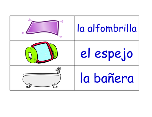 Home in Spanish Flashcards (71 Spanish Home Flash Cards) | Teaching ...