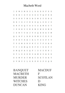 Macbeth Word Search and Crossword Puzzles | Teaching Resources