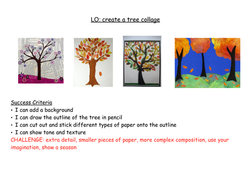 Tree Collage | Teaching Resources