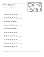 Number Sequences Maths 100 Worksheets with Answers | Teaching Resources