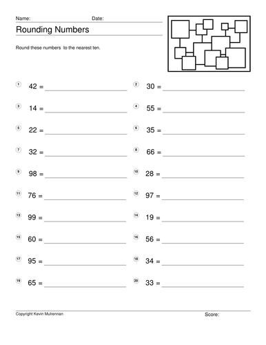 KS2 maths Worksheets Bundle Rounding Numbers Coins Area Perimeter ...