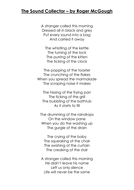 Performance Poetry (2 weeks) unit based on The Sound Collector by Roger ...