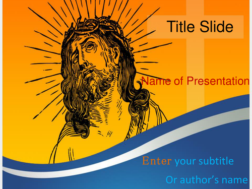 JESUS CHRIST POWERPOINT TEMPLATE | Teaching Resources