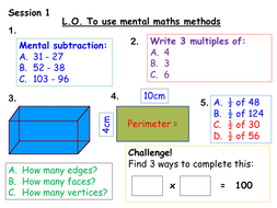 Five full mental maths sessions for KS2 (part 1) | Teaching Resources